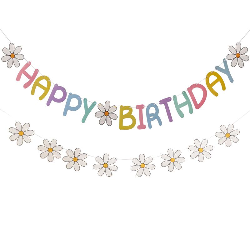 Happy Birthday Banner Little Daisy Banner for Kids Adults Birthday ...
