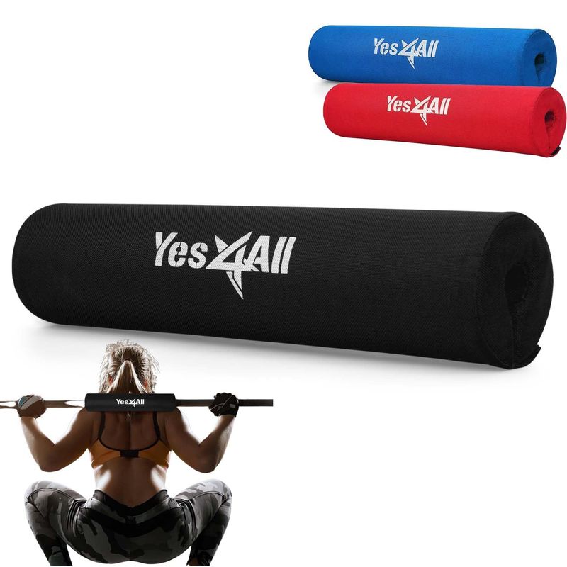 Yes4All Foam Bar Pad – Olympic Barbell Squat Pad – Neck Pad for Squats ...
