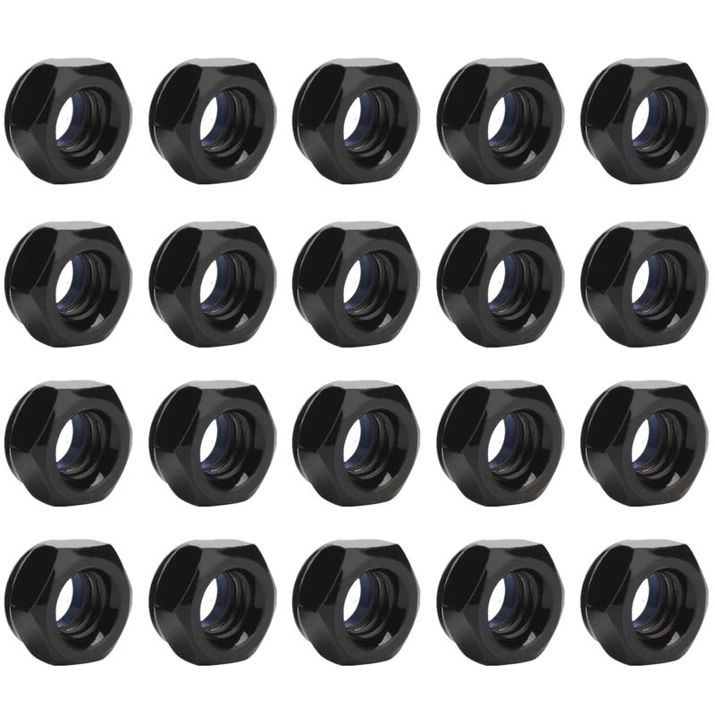 20 Pcs M4 Lock Nuts Stainless Steel Hexagon Nuts Threaded Insert ...