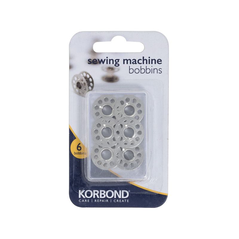 Korbond 190010 6 Piece Metal Bobbin/Spool Set – 20.6mm x 11.7mm – Class ...