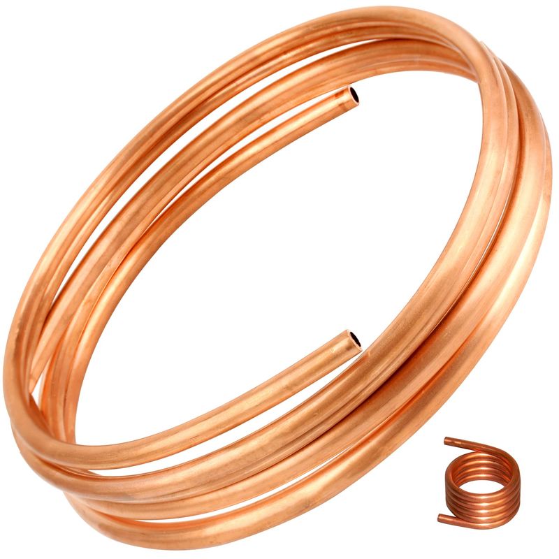 KWOKWEI Soft Copper Tube, Copper Round Tube OD 12 mm ID 10 mm, 1.5 m ...