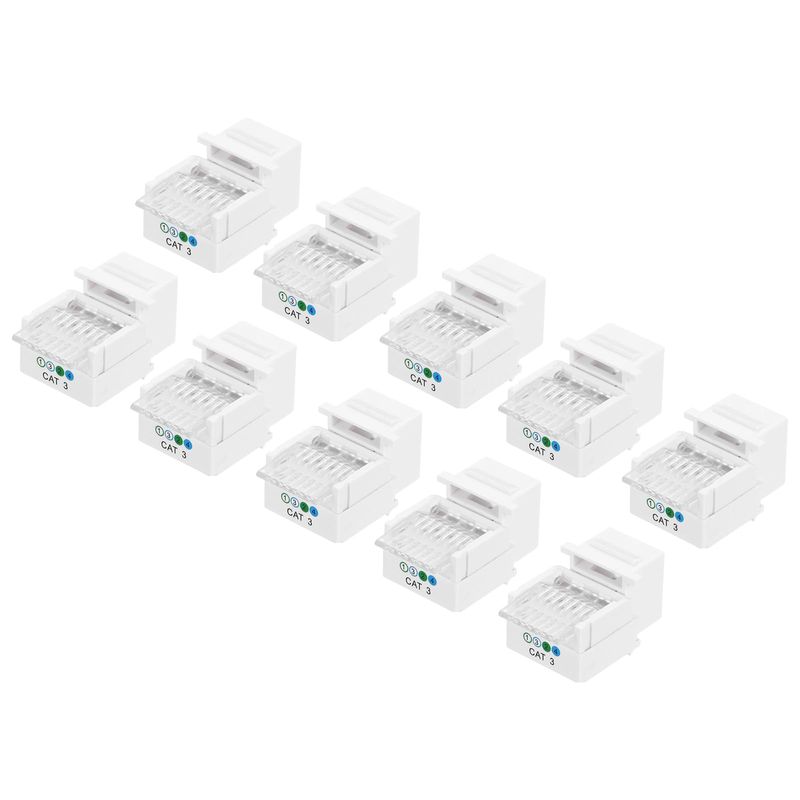 sourcing map 2 Pack RJ11 Cat 3 Telephone Jack, Cat3 Coupler Phone No ...