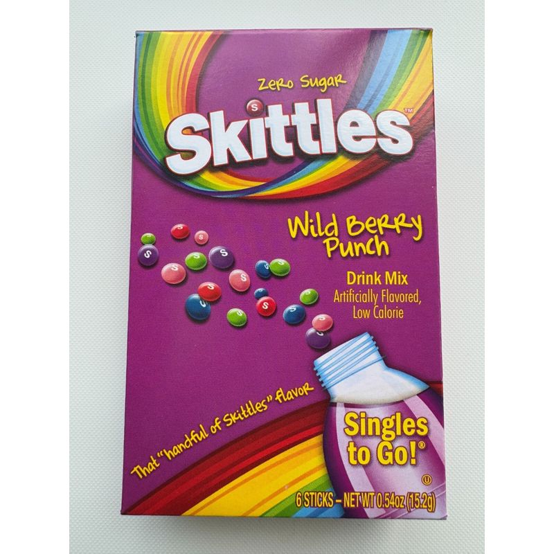 Rare - Skittles Wild Berry Punch - Single To Go Powdered Drink Mix ...