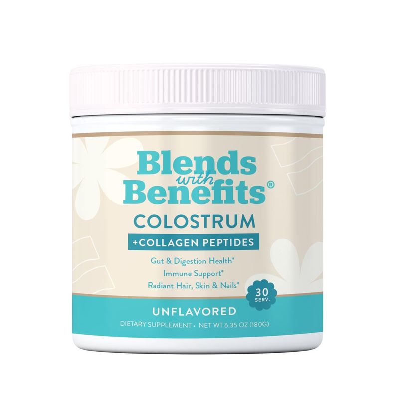 360 Nutrition Blends with Benefits Bovine Colostrum + Collagen Peptides ...