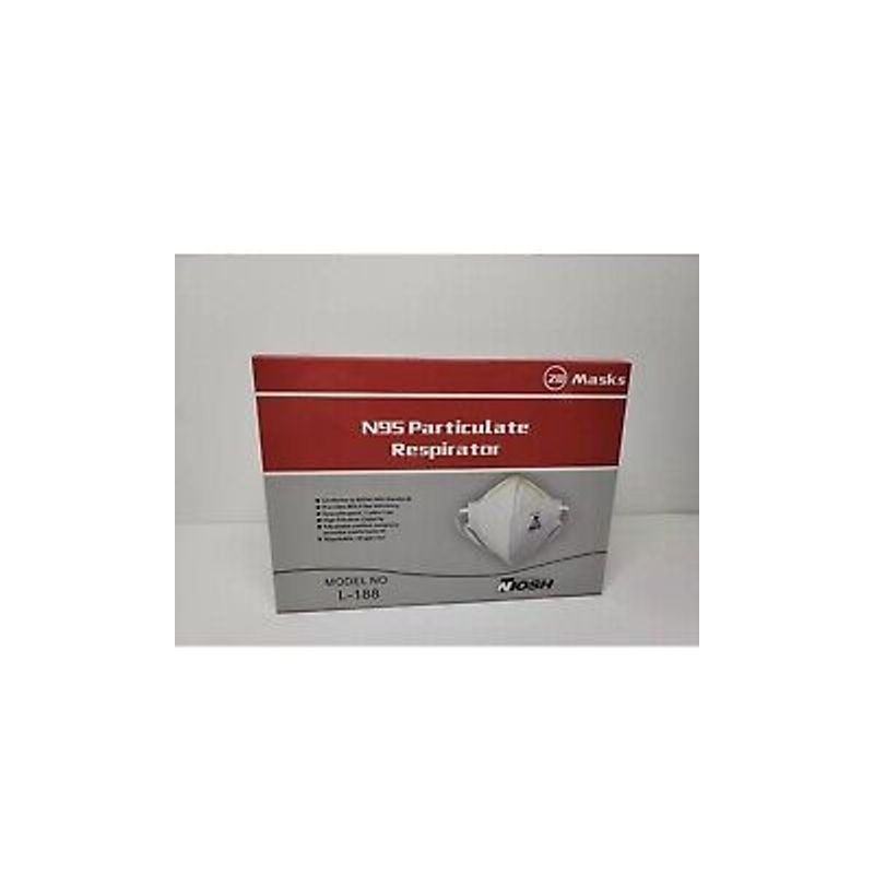 N95 Respirator Mask with NIOSH Approval - Pack of 20/ Case Of 200 - Online Marketplace - EveryMarket