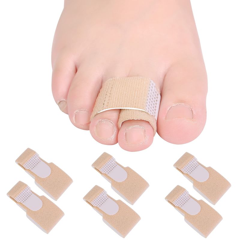 DYKOOK Broken Toe Wraps Splint Bandages 6 Pcs, Toe Straighteners Toe ...