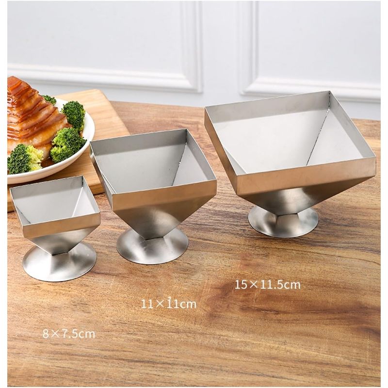 LIVIA Meat Mold Pyramid Tower Meat Shape Stainless Steel Stuffed Food ...