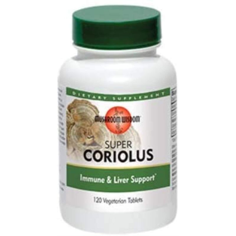 Mushroom Wisdom Super Coriolus with Maitake D Fraction - 120 Tablets ...