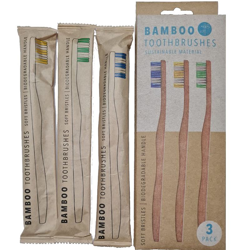 Eco Friendly Bamboo Toothbrushes Made from 100% Biodegradable ...