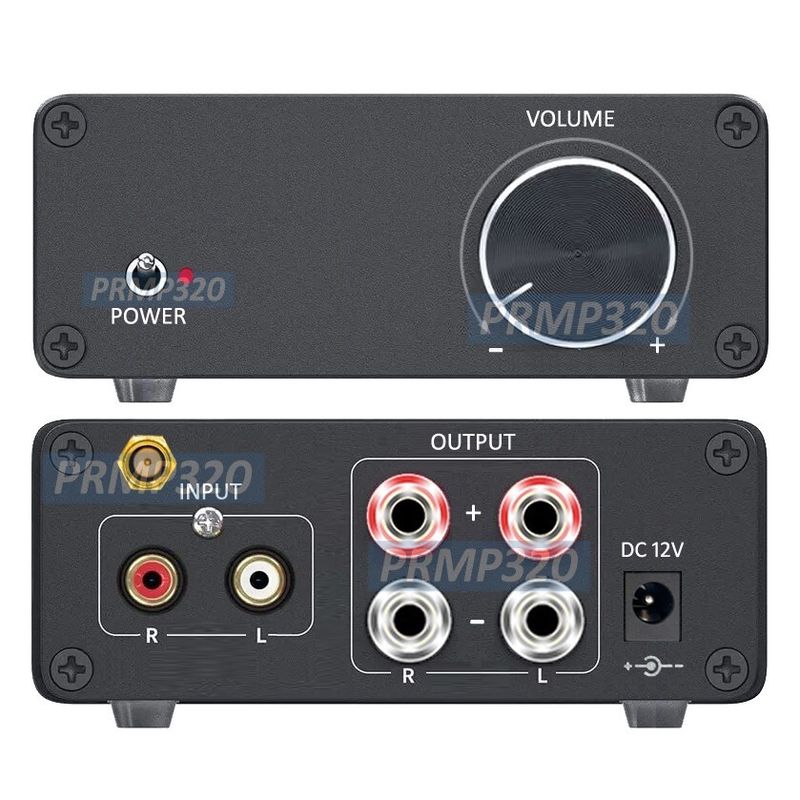 Premium 100W Mini Hi-Fi Audio Preamp Amplifier With AUX Bluetooth ...