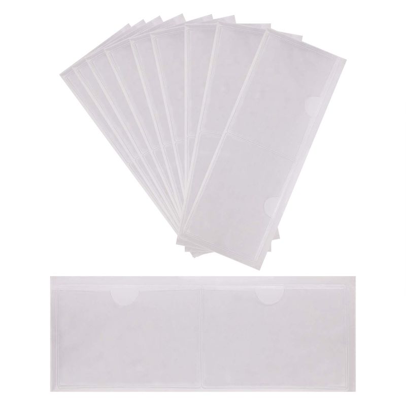 Tupalizy 20PCS Self-Adhesive Index Card Pockets with Top Open for ...