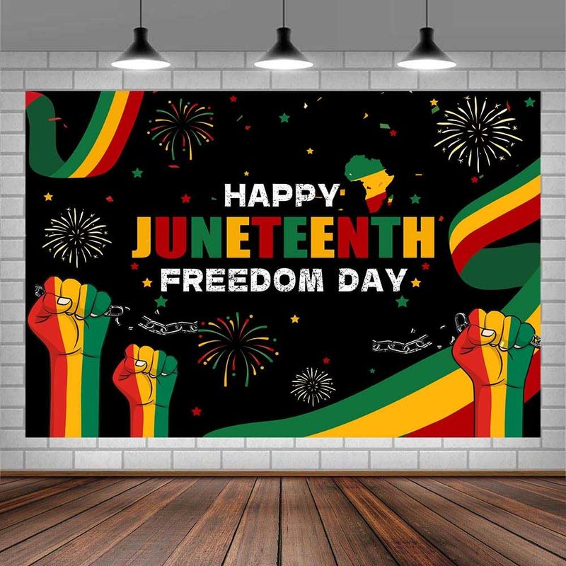 7X5ft Happy Juneteenth Backdrop Banner Decorations, Happy Juneteenth ...