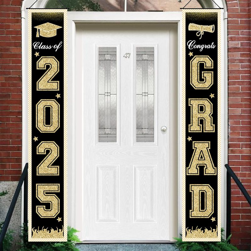 Graduation Banner Class of 2025 Graduation Party Decorations Congrats ...