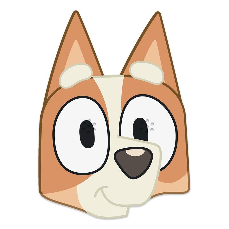 STAR CUTOUTS SM478 Bingo Cardboard Face Mask - Ideal for Bluey Theme ...