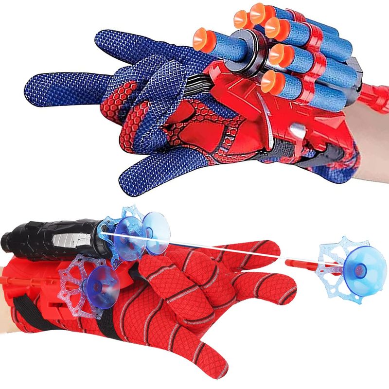 Vinciph Spider Web Shooter & Wrist Launcher Toy Set,Super Hero Role ...
