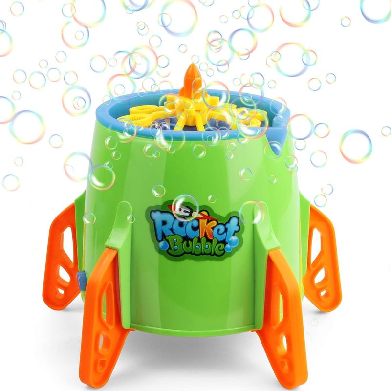 Hanmulee Bubble Maker Machine, Portable Automatic Rocket Bubble Blower 3000+ Bubbles per Minute ...