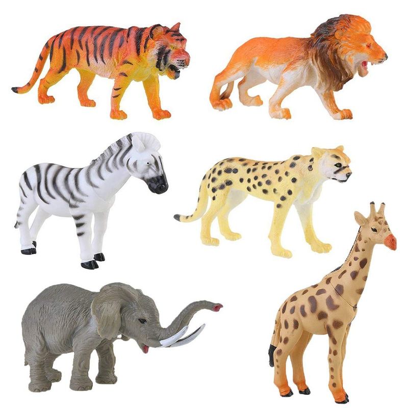 Felly Animals Figures for Kids, Jungle Zoo Farm Animals for Toddlers ...