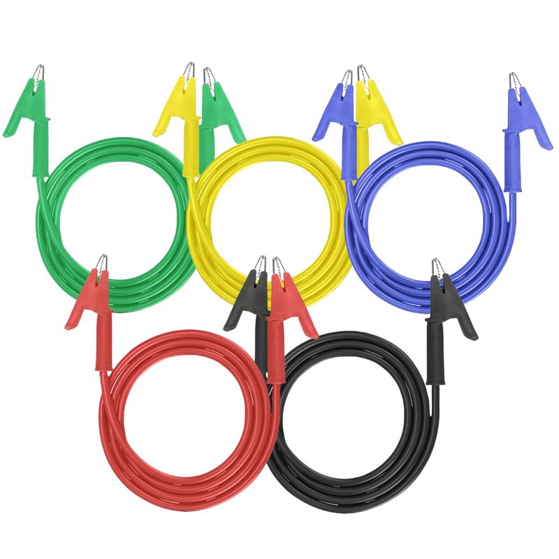 DOCOLL Jumper Wire Alligator Clips Dual Ended Crocodile Wire Cable ...