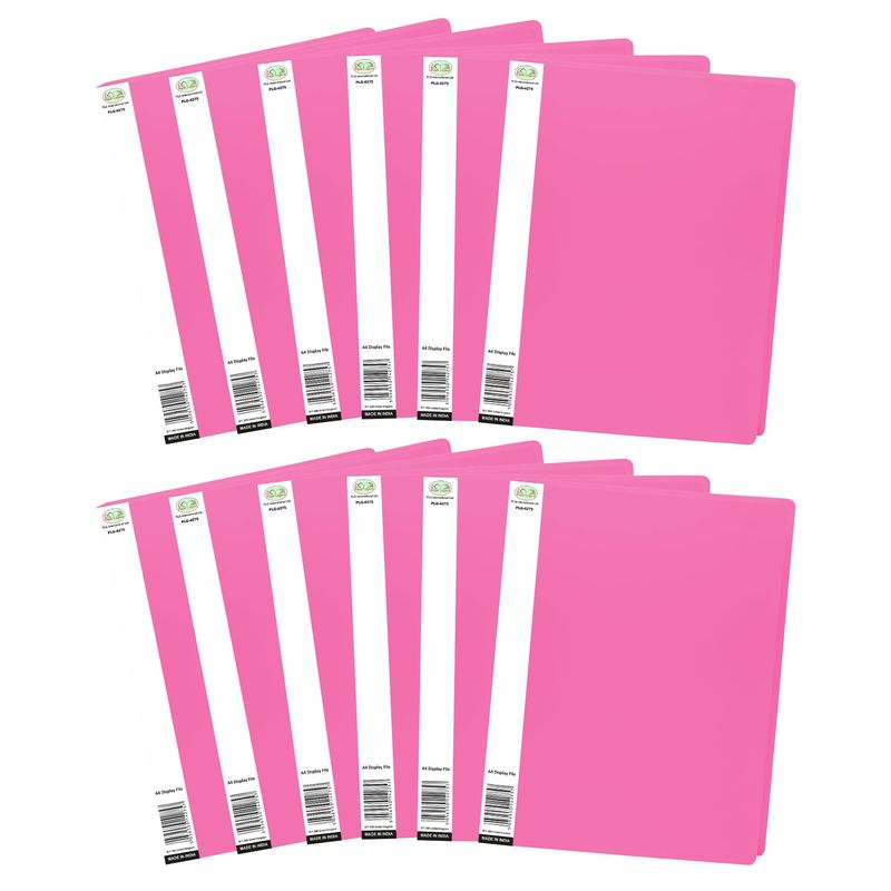 Pink A4 Display Folder, 20 Pockets 40 views pages - Presentation ...