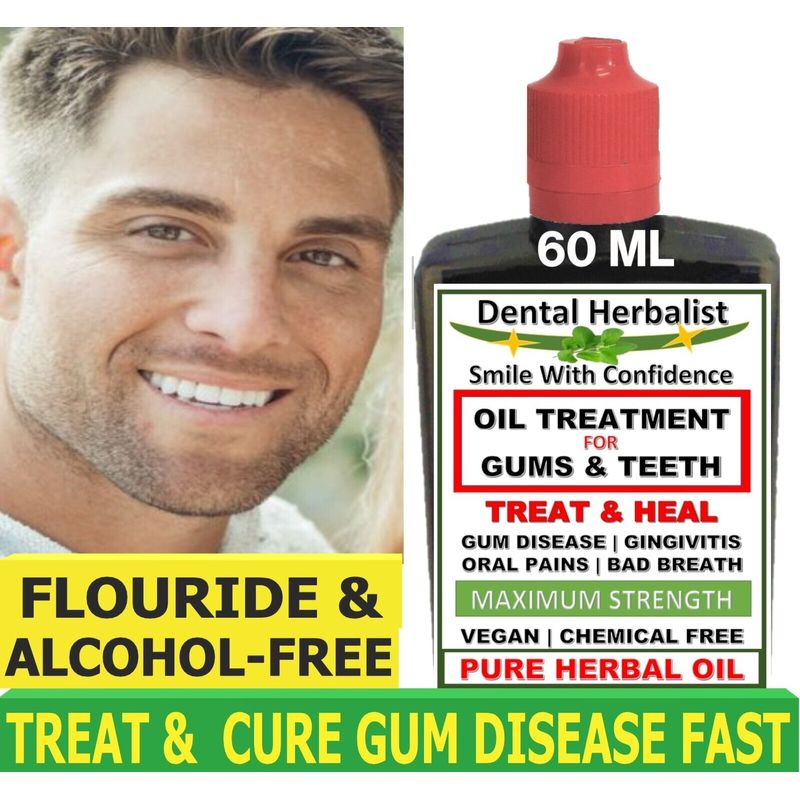 HERBAL REMEDY TREATS GINGIVITIS BLEEDING RECEDING GUMS ORAL PAINS FAST ...