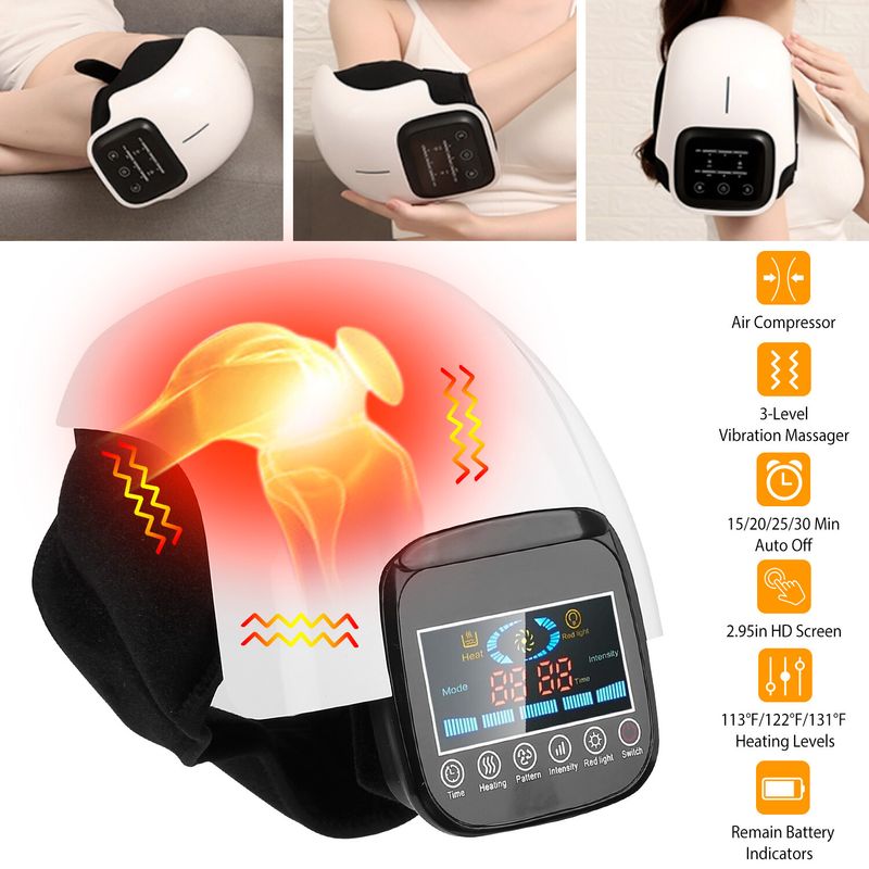 Electric Knee Massager Knee Infrared Heat Therapy Knee Air Pressure ...