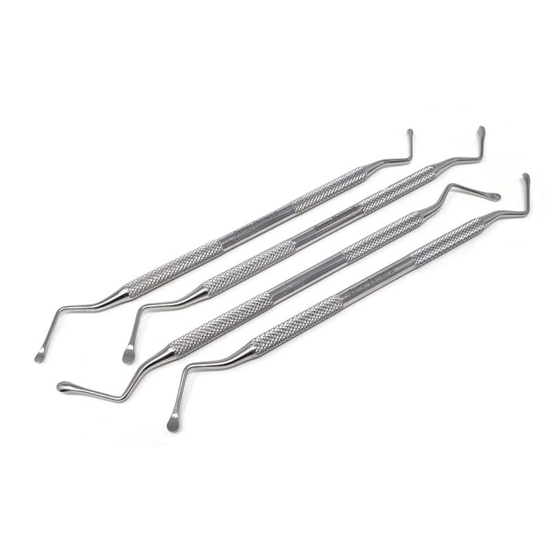 Lucas Curette Dental Set of 4 Surgical Bone Curettes Made of Stainless ...