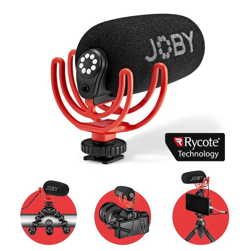 Joby JB01675-BWW Wavo Directional On-Camera Microphone Buologging ...