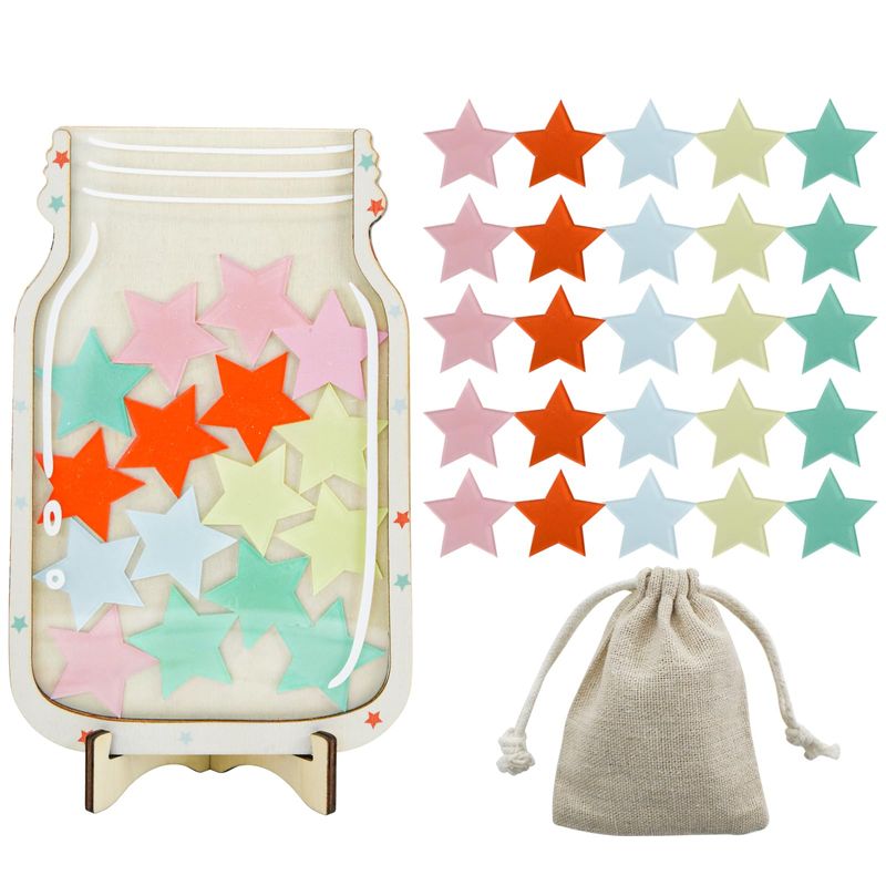 Enkrio Reward Jar for Kids Personalized Star Incentive Jar for Students ...