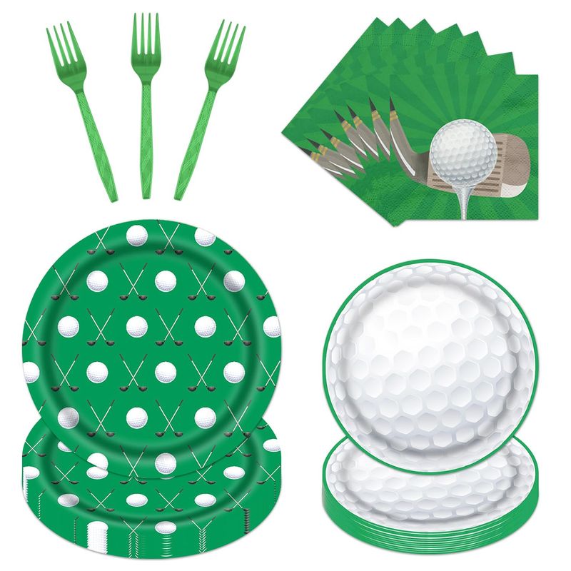 Rakuto Golf Party Plates Napkins - 64PCS Golf Party Supplies Golf Party ...