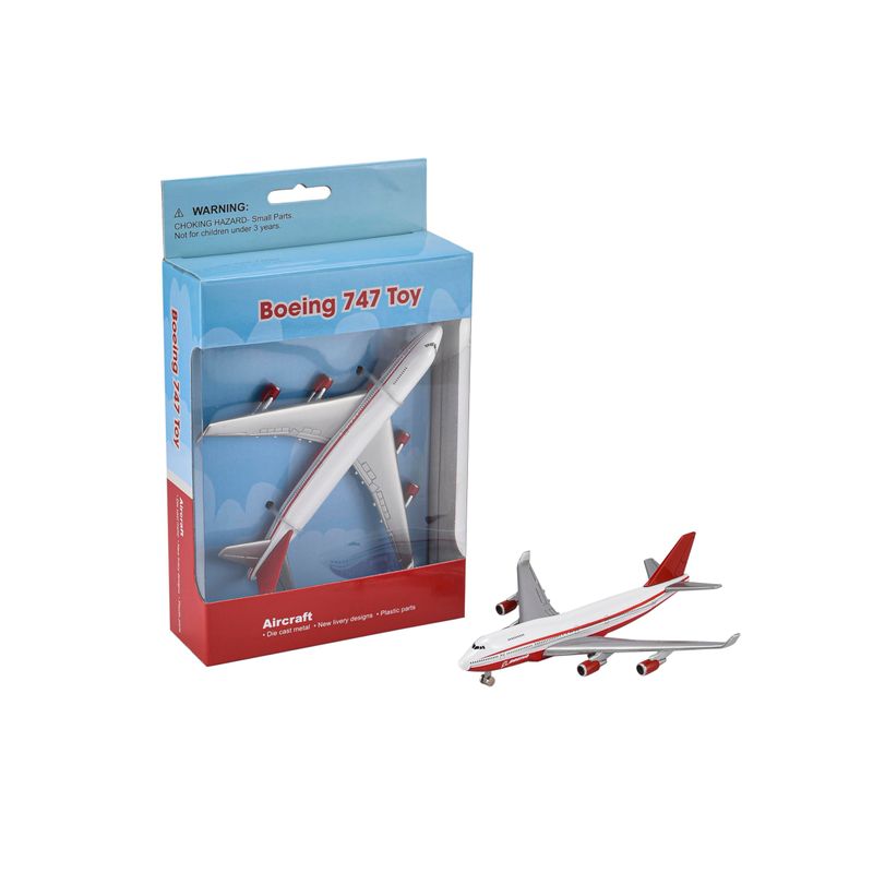 AeroClix Business Jet Boeing 747-400 Toy Plane Model for Children, Aged ...