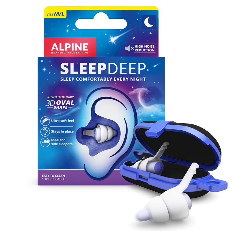 Alpine SleepDeep – Ear Plugs for Sleep - New 3D Oval Shape and Super ...