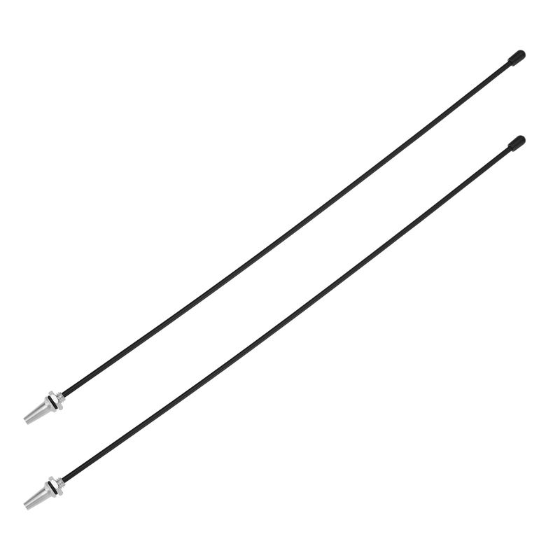 The Lord of the Tools 2 Sets RC Antenna Tube with Cap Universal Silver ...