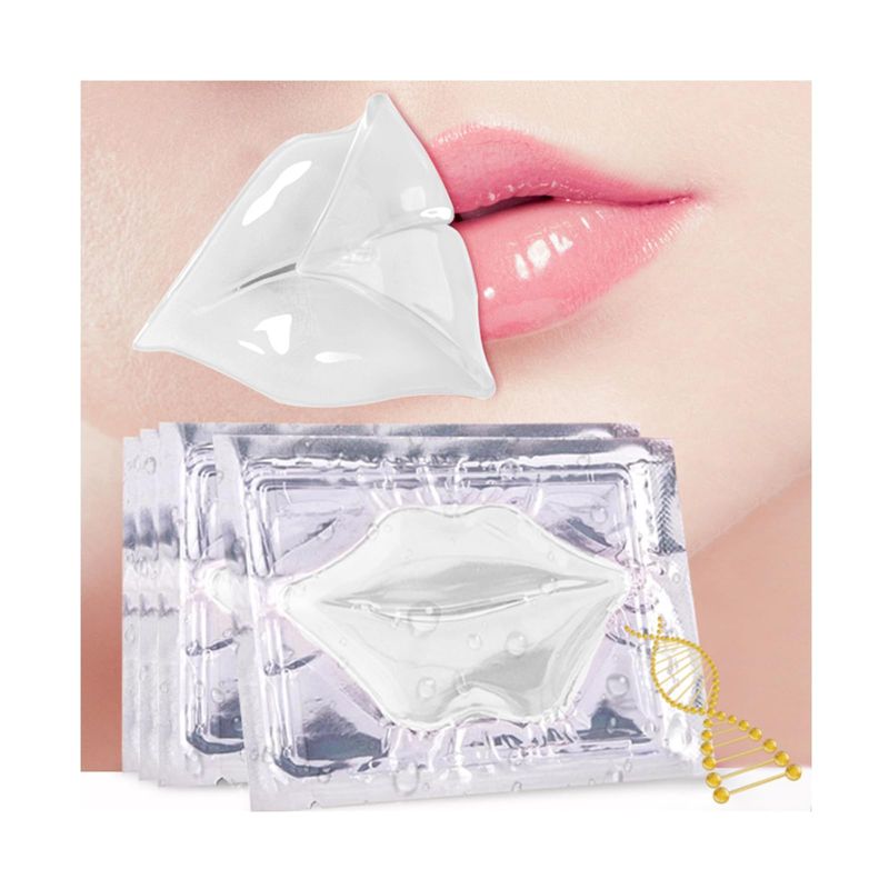 Lip Mask, 50 Pieces, Face Pack, Rose & Cream Included, Lip Care, Lip ...