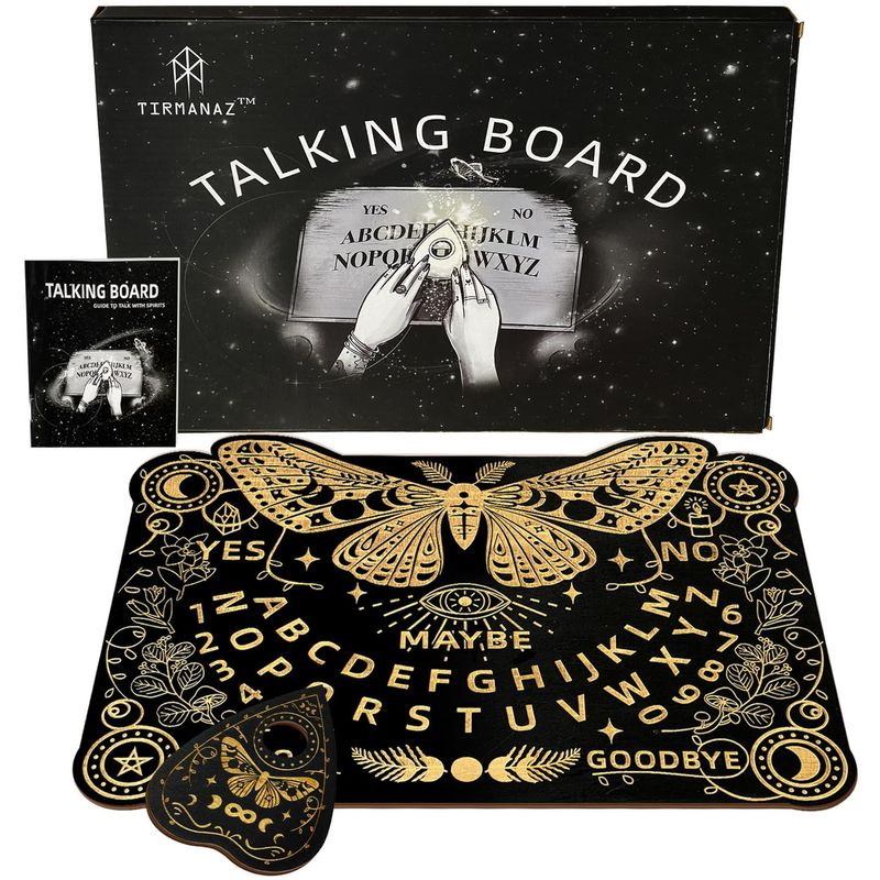 Tirmanaz Talking Board, Wooden Spirit Board Game for Ghost Hunting ...