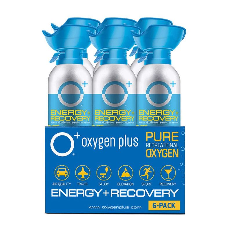 Oxygen Plus – O+ Biggi 6 Pack | Portable Oxygen Can | 99.5% Pure O2 ...