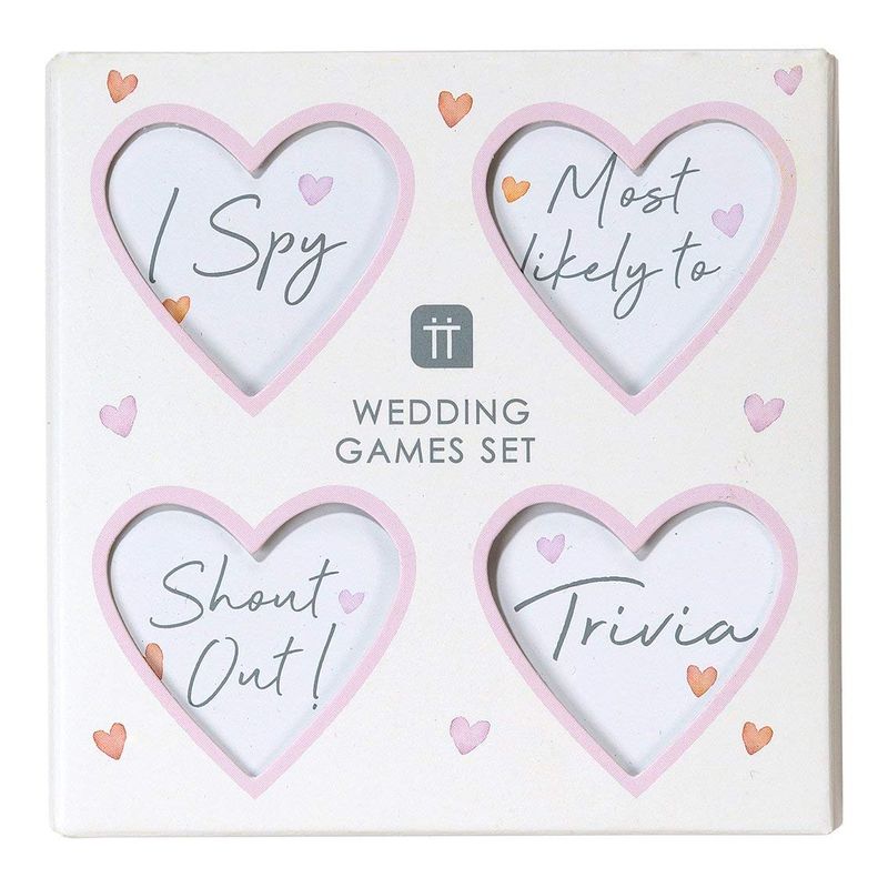 Talking Tables Set of 4 Wedding Table Games for Guests | Ice Breaker ...