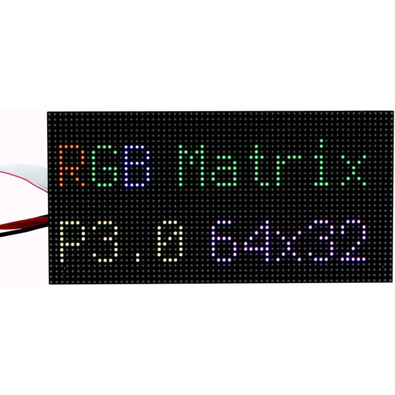 Rgb Full Color Led Matrix Panel Display 64×32 Pixels For Raspberry Pi