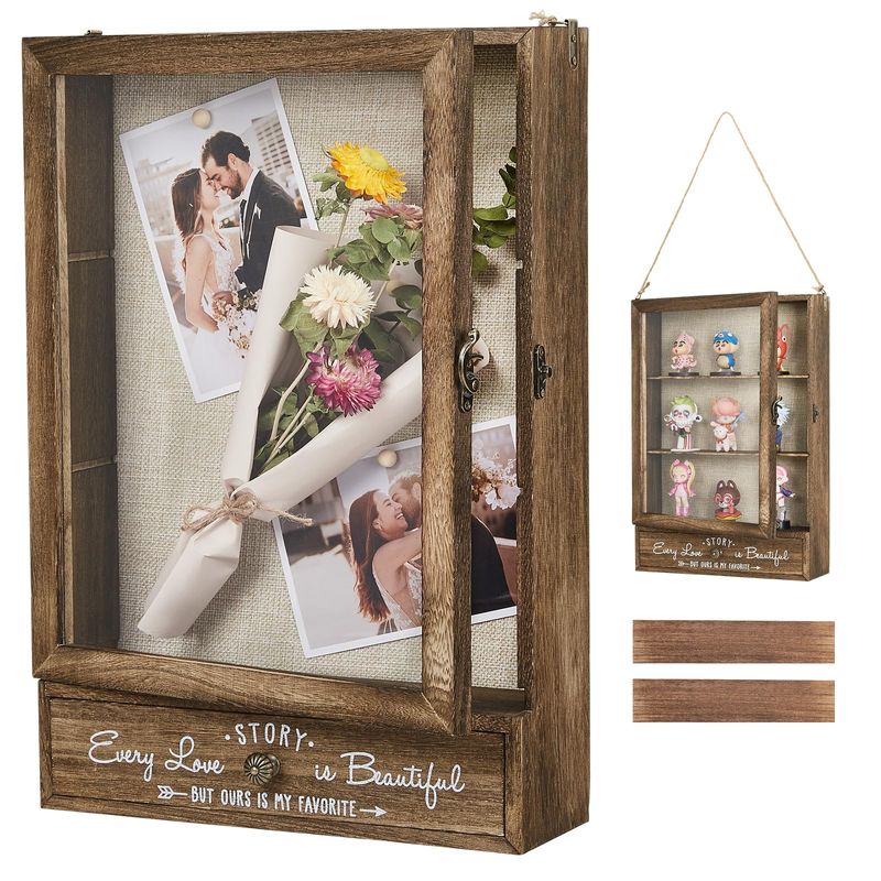 AW BRIDAL 11X16 Large Shadow Box Picture Frames Deep Shadow Boxes ...