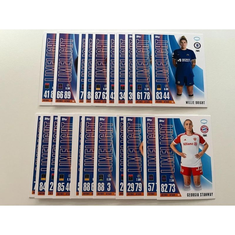 Match Attax Extra 2023 2024 Set of all 27 Limelight Trading Cards ...