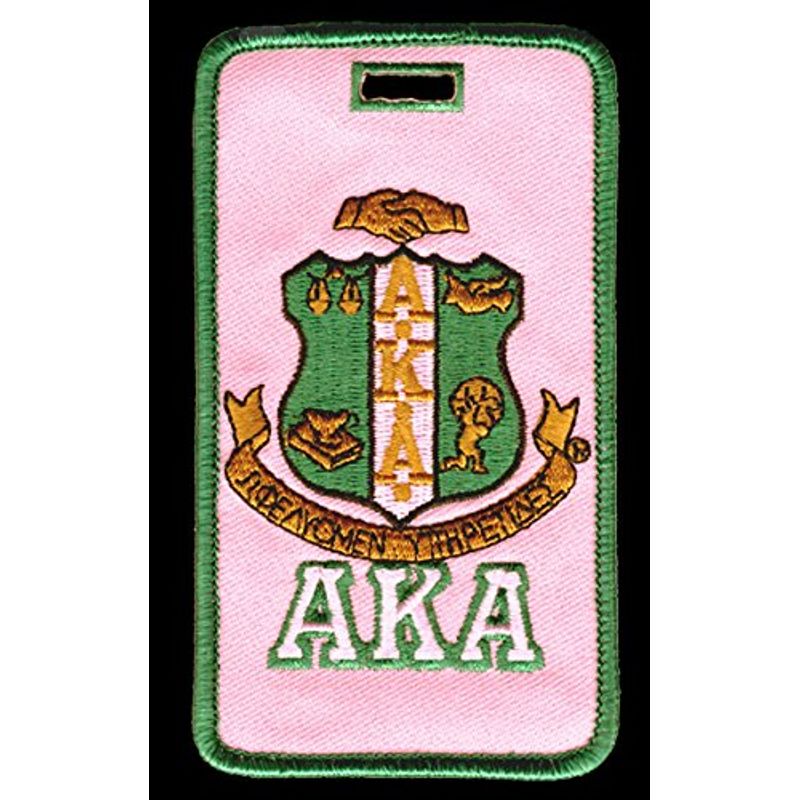 Alpha Kappa Alpha (AKA) Sorority Embroidery Id/luggage Tag - Online ...