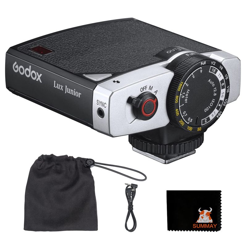Godox Lux Junior Retro Camera Flash with Auto Flash and Manual Flash ...