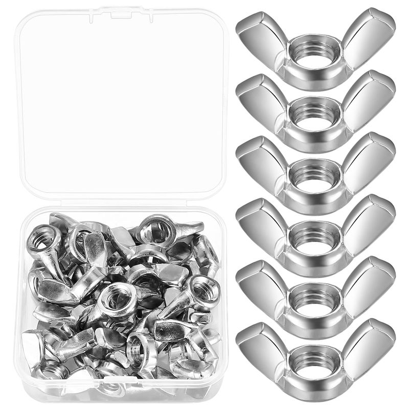 25 Pcs M8 Wing Nuts, Butterfly Nuts, Stainless Steel Butterfly Wing Nut ...