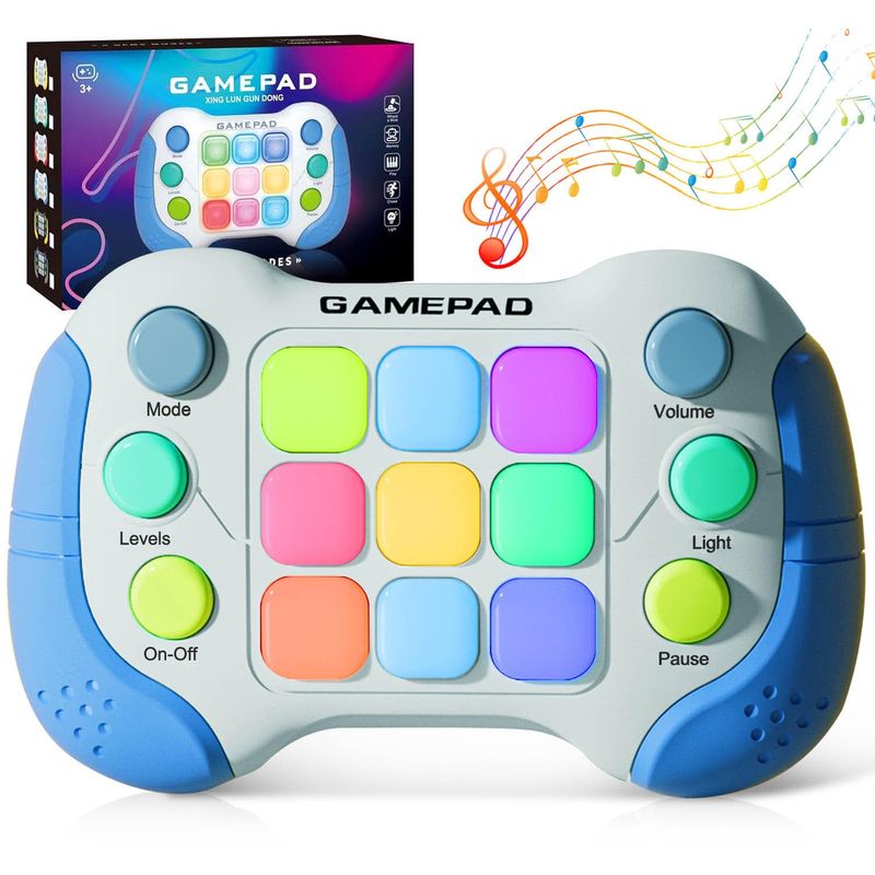 Fast Push Game Fidget Toys Handle, Upgraded Flashing Quick Press Games Pro for Kids, Speed Push ...