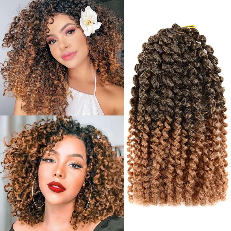 8 Inch Passion Twist Hair Marlybob Crochet Hair Afro Kinky-Curly ...