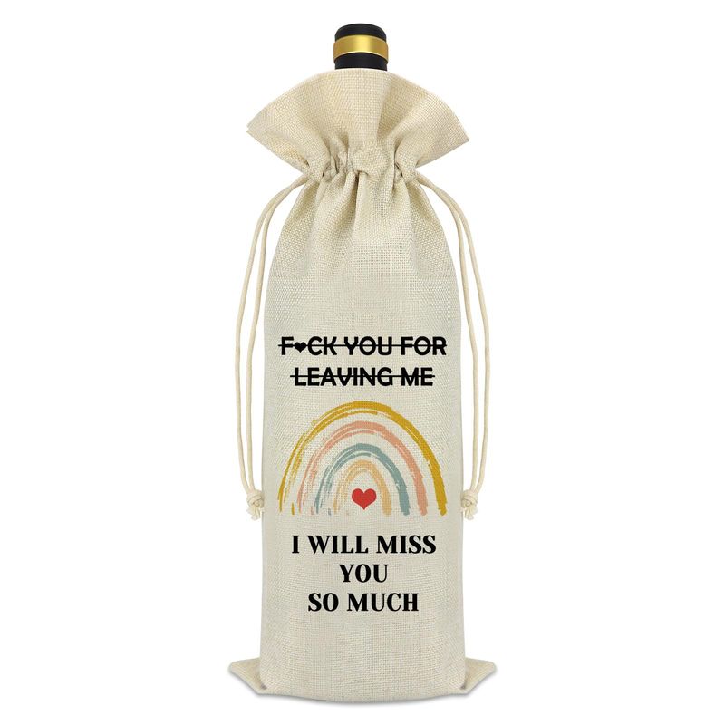 Goodbye Gifts Funny Going Away Gift for Coworker Wine Bag Coworker ...