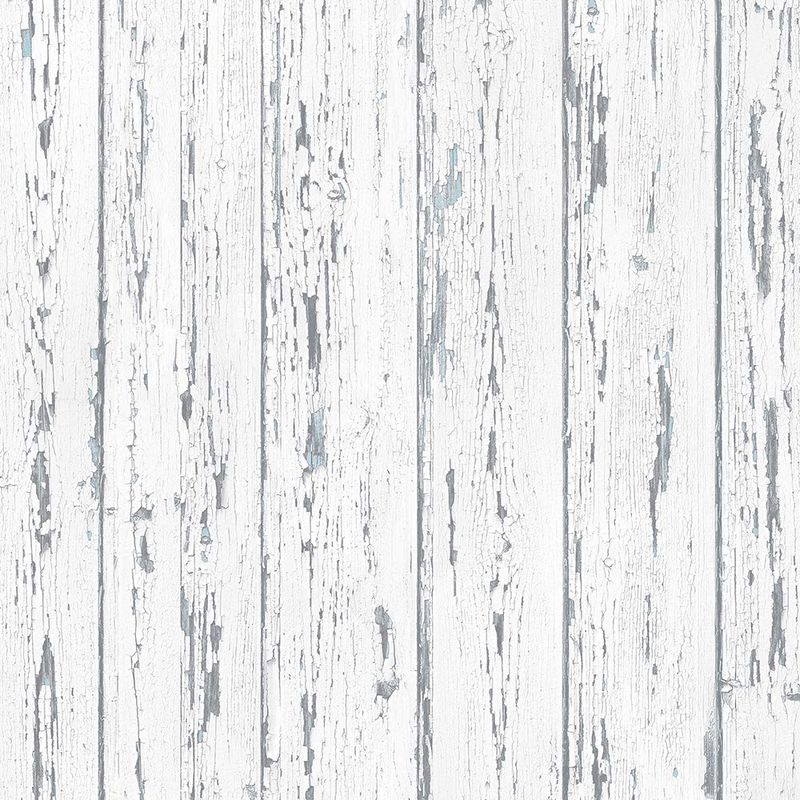 Norwall FH37532 Shiplap Prepasted Wallpaper, White, Blue, Turquoise ...