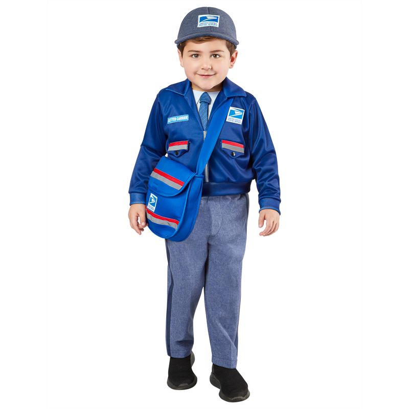 Rubies USPS Letter Carrier Mailman Costume with Pants, Hat, and Satchel ...