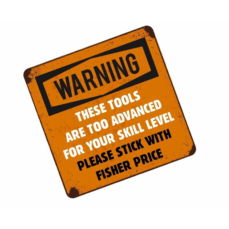 Funny Toolbox Tool Chest Box Sticker Decal Spanner Wrench Workshop ...