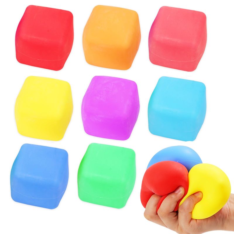 Slow Rising Stress Squishy Toys 8 Packs Stretchy Fidget Square Fidget ...