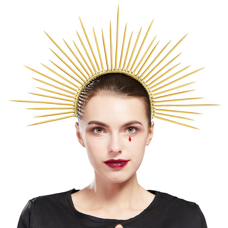 Fantherin Mary Halo Crown Headband Spiked Halo Crown Sunburst Greek ...